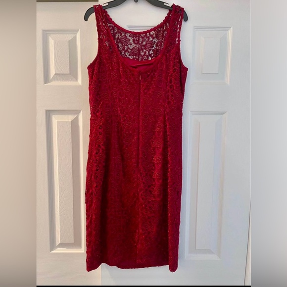 White House Black Market | Dresses | Whbm Red Lace Dress Brand New With ...